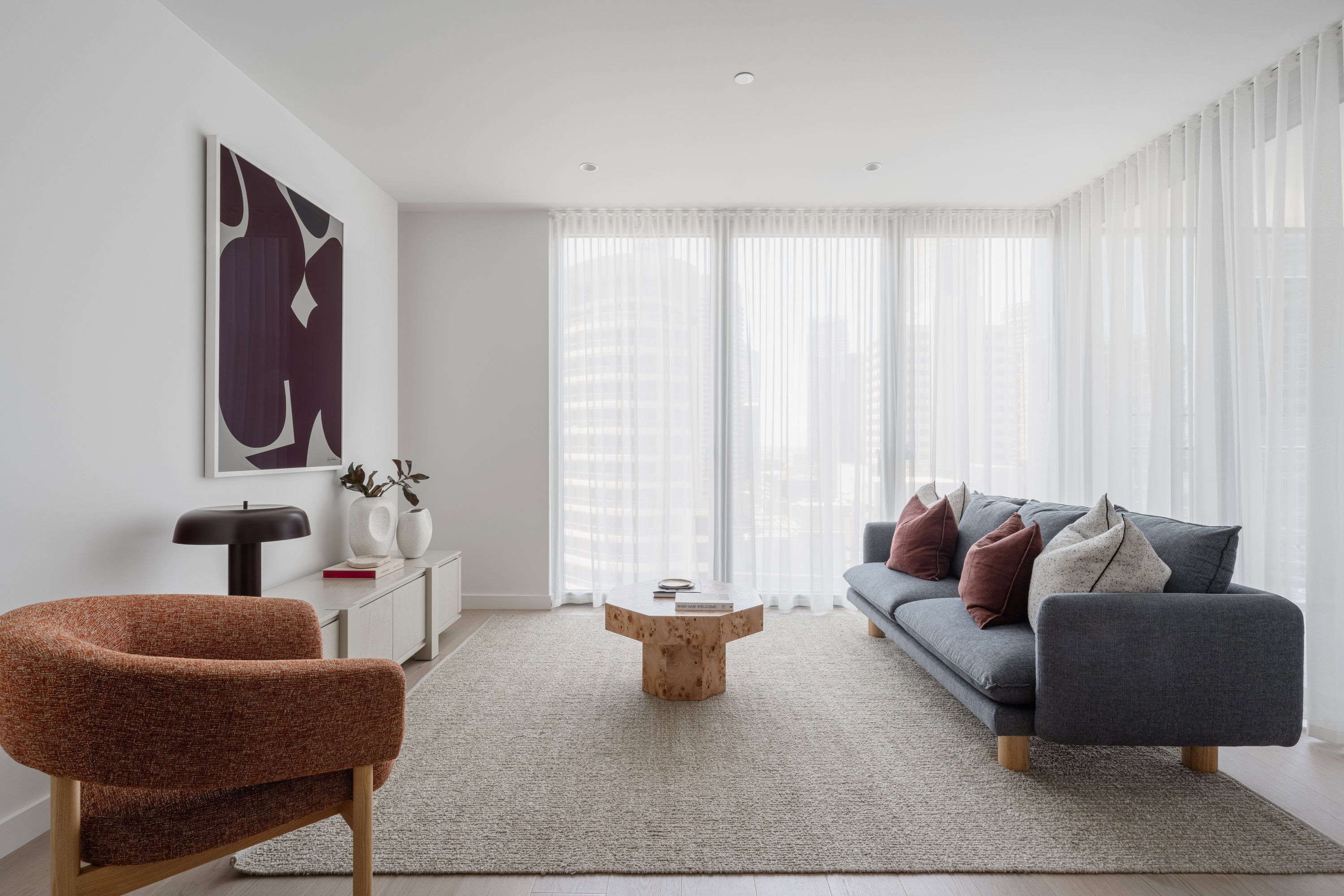 Monochrome apartments in Bondi | BOWERBIRD Interiors